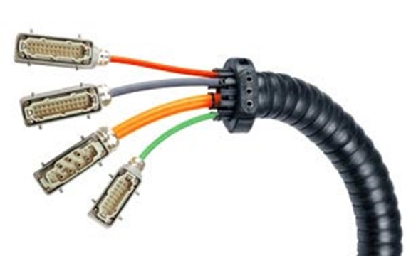 Robot hose packages and robot cables